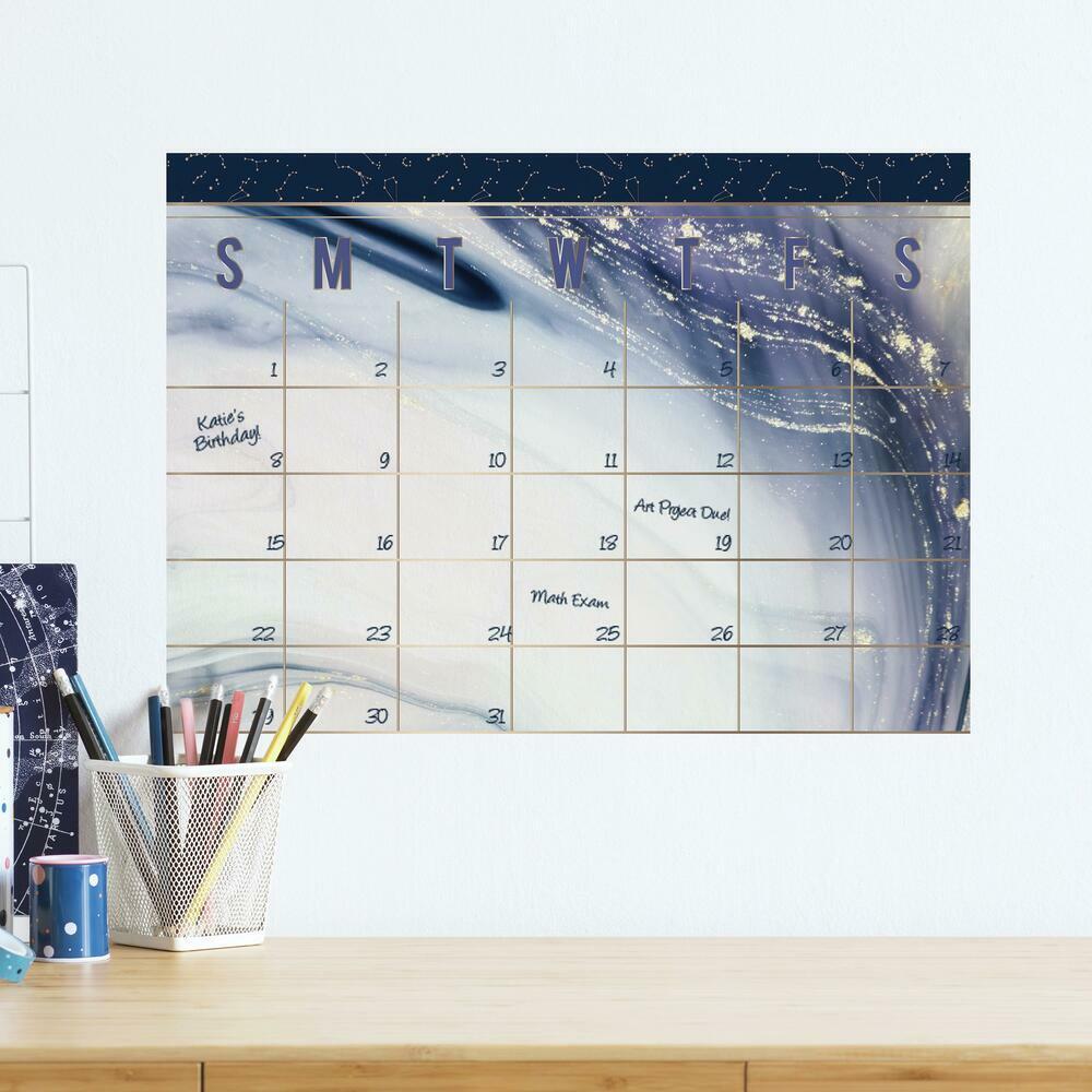 CELESTIAL SISTER DRY ERASE CALENDAR PEEL AND STICK GIANT WALL DECAL ...