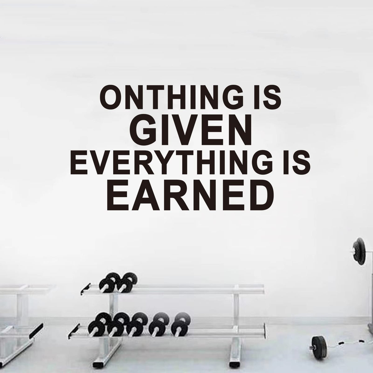 Office Gym Wall Stickers - Inspirational Quotes Motivational Wall Deca ...