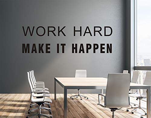 Work Hard Inspirational Wall Decals Quotes Word Wall Sticker Quotes Mo ...