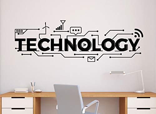 Technology Wall Decal Science Vinyl Sticker Home Office Decor Classroo ...