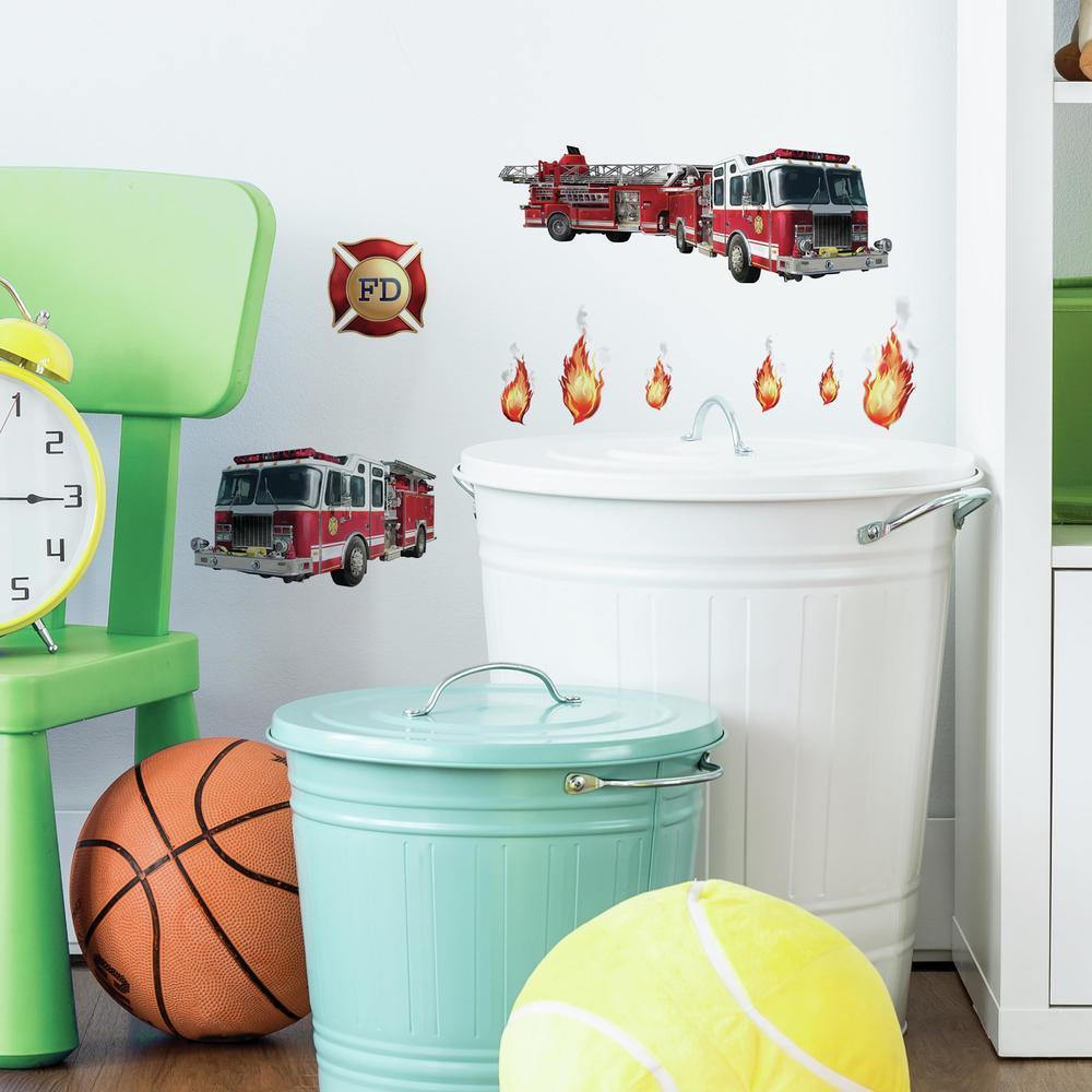 FIRE BRIGADE PEEL & STICK WALL DECALS – WallDecals.com
