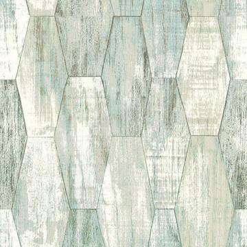WOOD HEXAGON TILE PEEL & STICK WALLPAPER – WallDecals.com