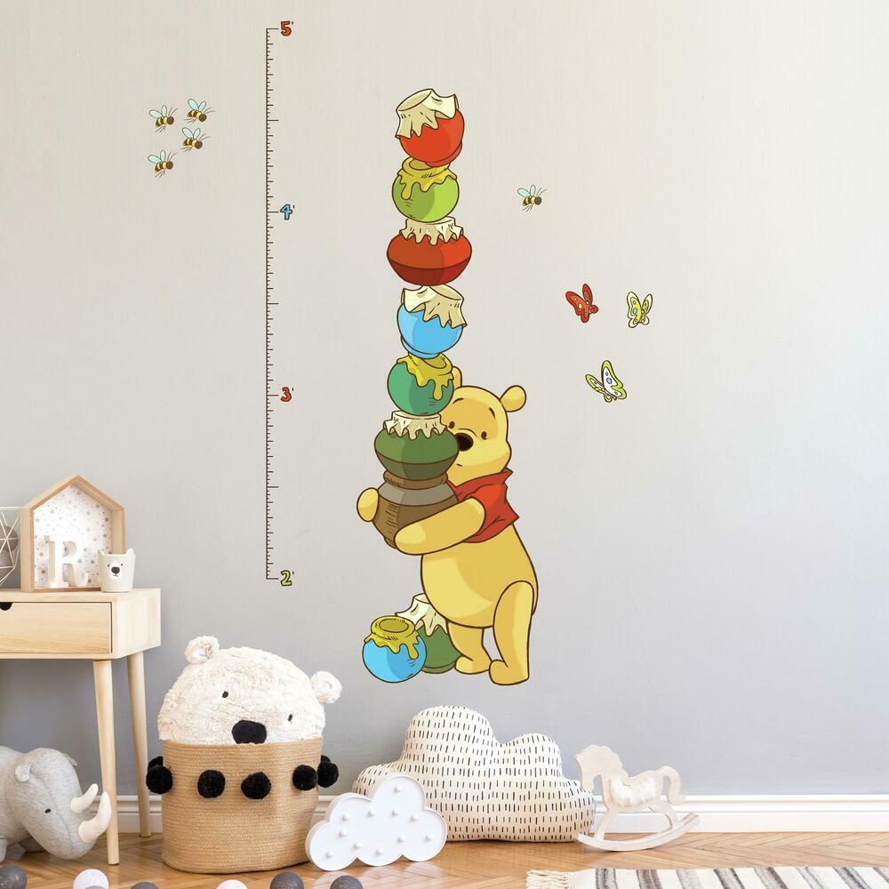 WINNIE THE POOH - POOH PEEL & STICK INCHES GROWTH CHART – WallDecals.com