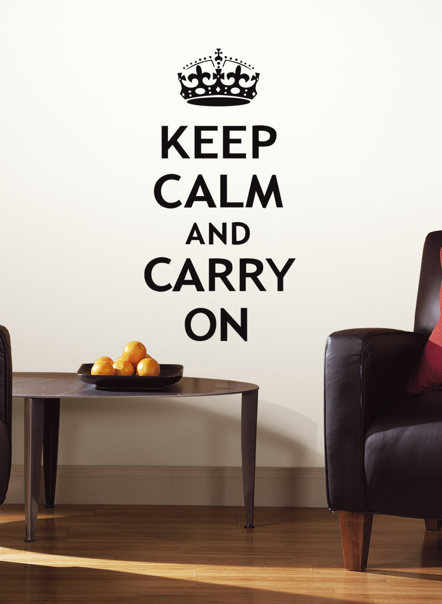 Keep Calm Peel & Stick Wall Decals – WallDecals.com