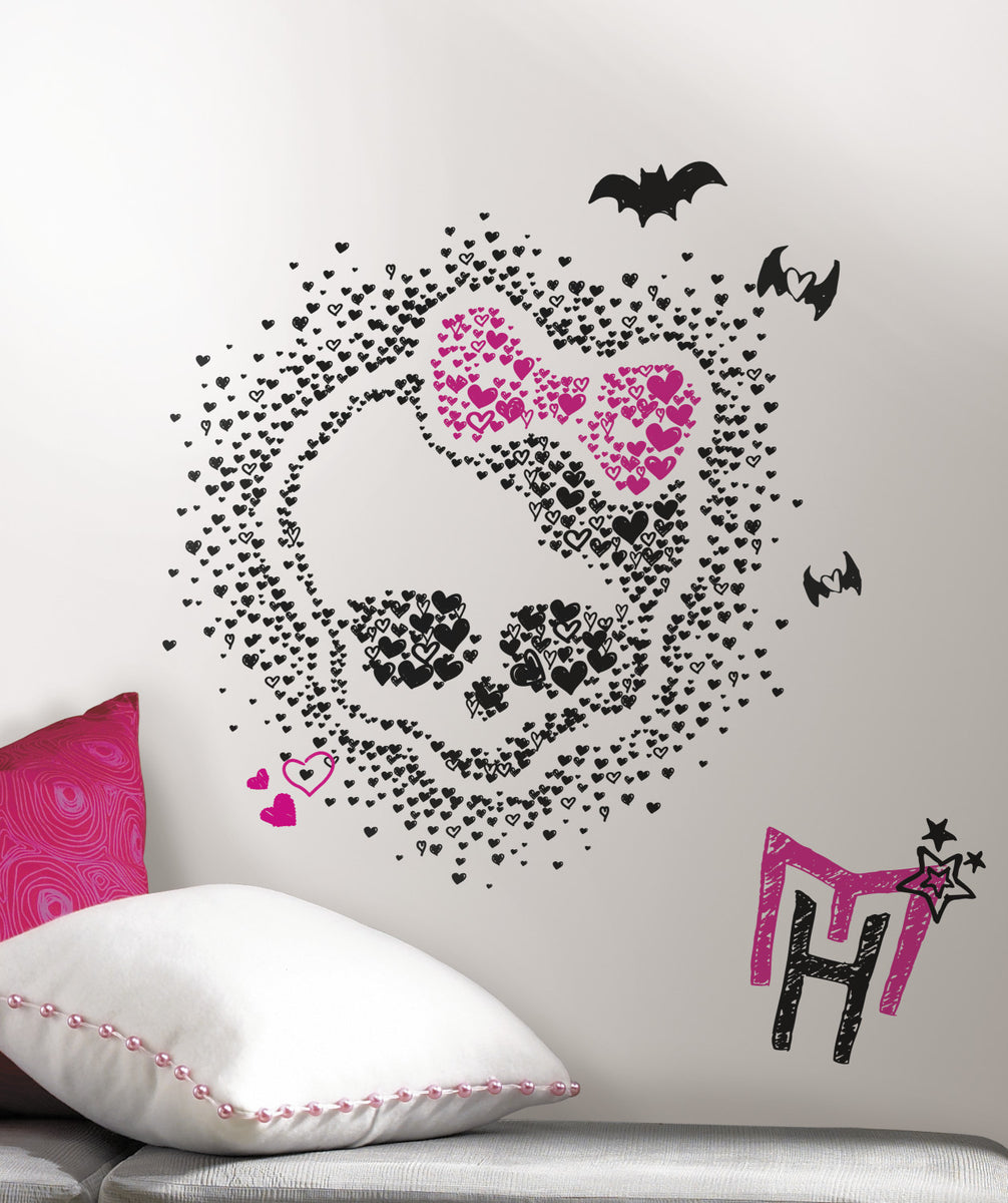 Large Monster High Wall Decals Big Dot Of Happiness Monster Bash Home