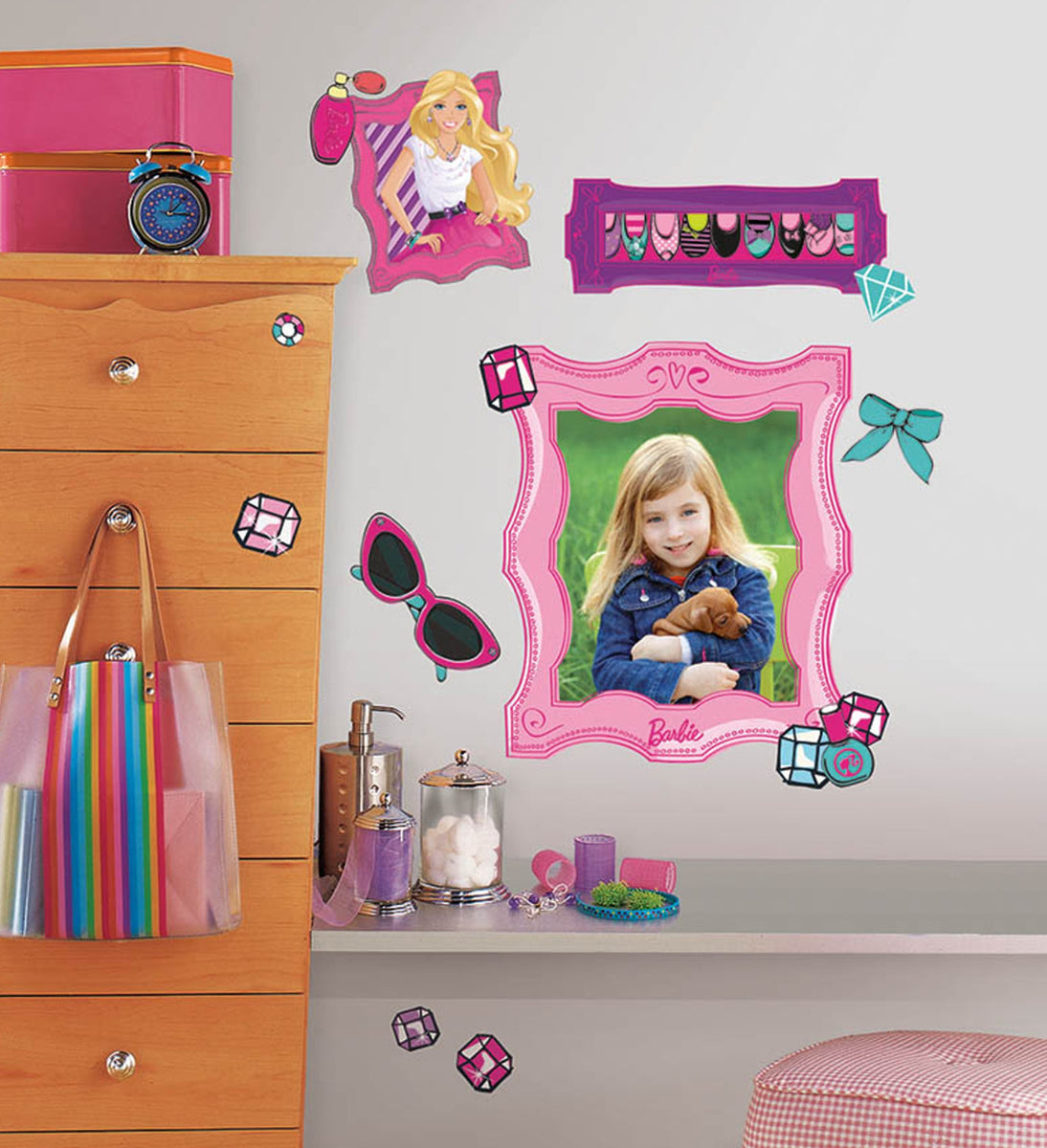 Barbie's Fabulous Frames Peel and Stick Giant Wall Decals – WallDecals.com