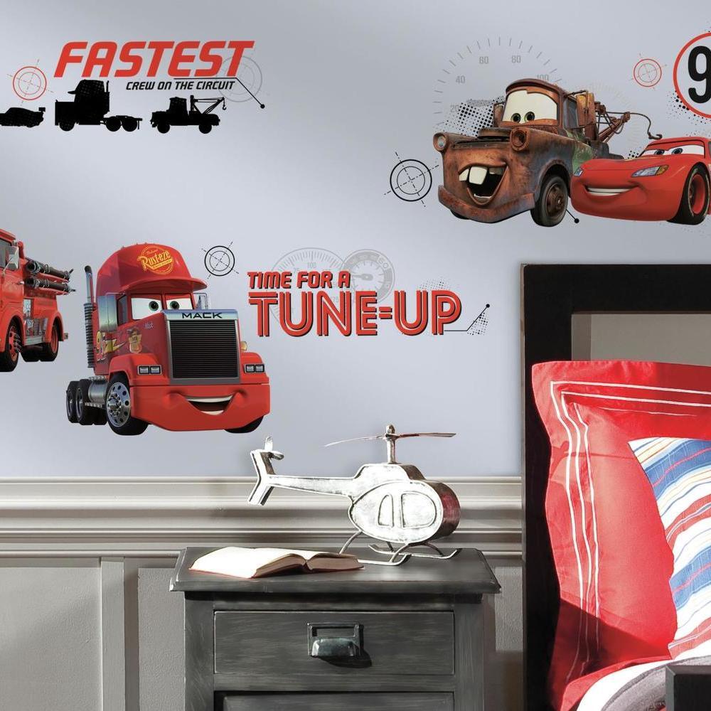 CARS FRIENDS TO THE FINISH PEEL AND STICK WALL DECALS – WallDecals.com