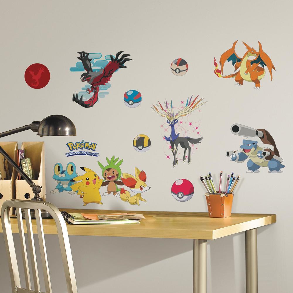 POKEMON XY PEEL AND STICK WALL DECALS – WallDecals.com