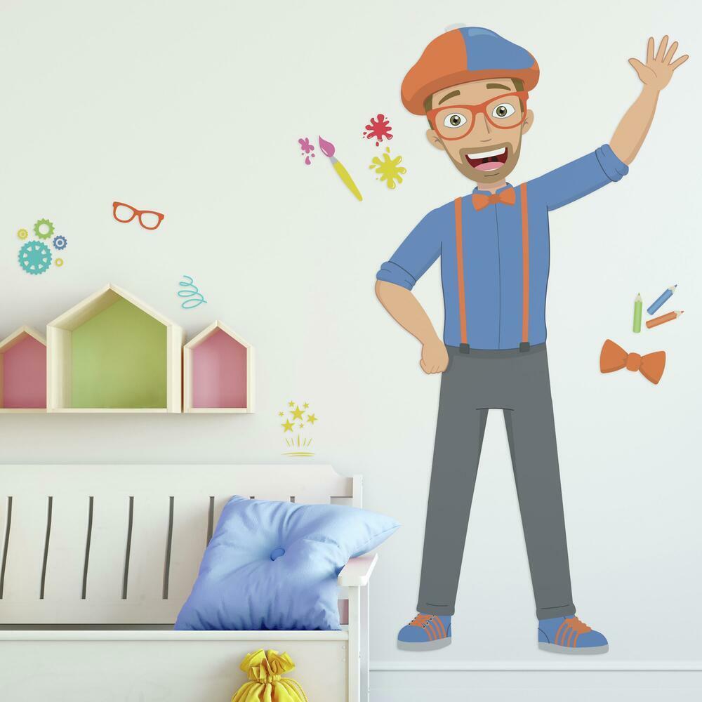 BLIPPI PEEL AND STICK GIANT WALL DECALS – WallDecals.com