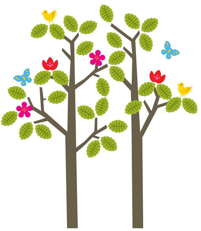 Seasons Tree Wall Decal – WallDecals.com